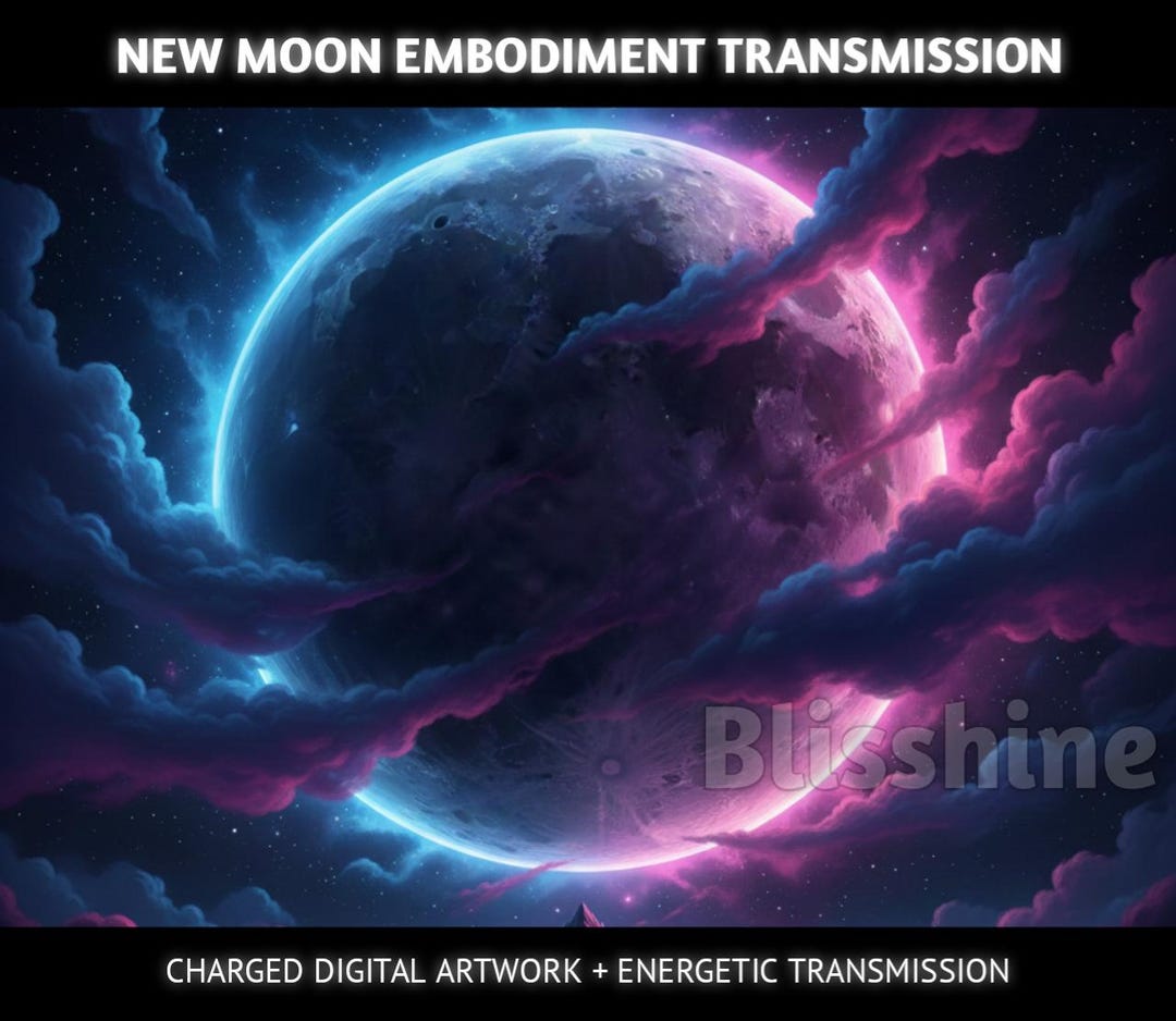New Moon Embodiment Charged Digital Artwork - Etsy