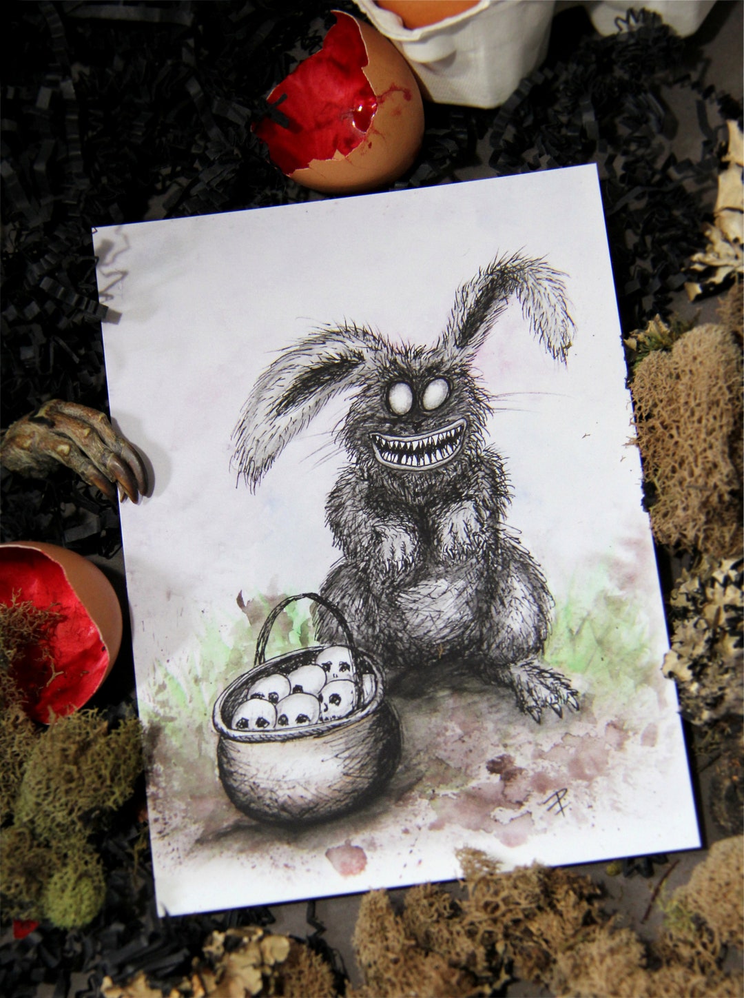 Easter Skulls | 5 X 7 Original Art Print | Small Prints - Etsy