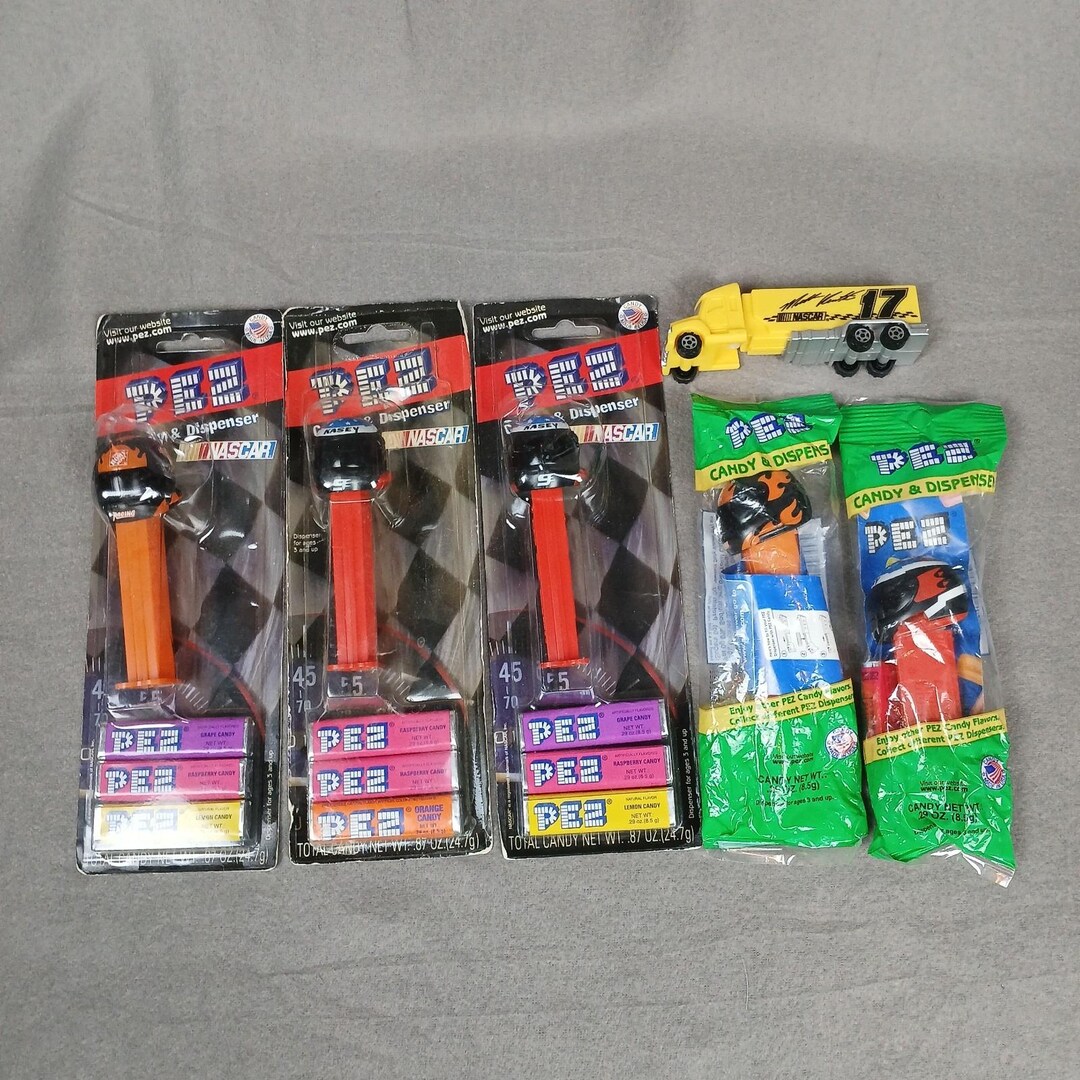 PEZ Nascar Lot of 6 Pez Candy & Dispenser 5 NEW Unopened #9 Kasey - Etsy