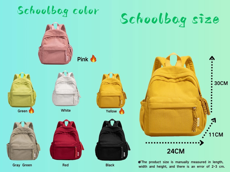 Personalized Mini Toddler Backpack: Custom Name Preschool Bag - Sweet ...