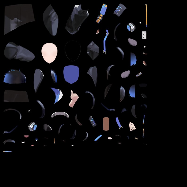 Male Premade Vtuber Model | Fully Rigged | Full Body | Ready for ...