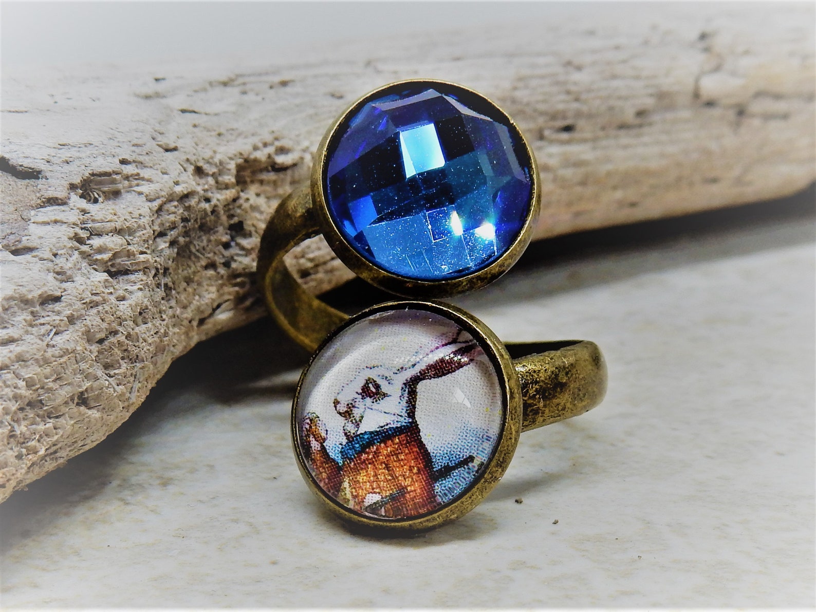 White Rabbit Ring, White Rabbit Jewelry, Alice in Wonderland Jewelry ...