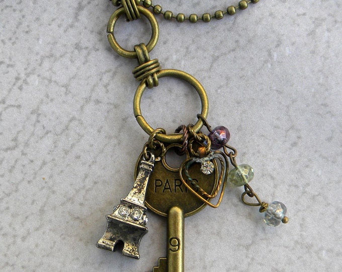 Paris Necklace Eiffel Tower Necklace Paris Apartment - Etsy