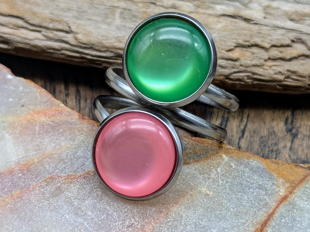 Wicked, Wicked Ring, OZ, Pink and Green, Moonstone Ring, Elph, Glinda ...