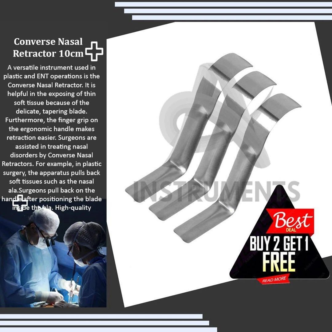 Converse Nasal Retractor 10cm | Stainless Steel ENT Surgical Tool ...