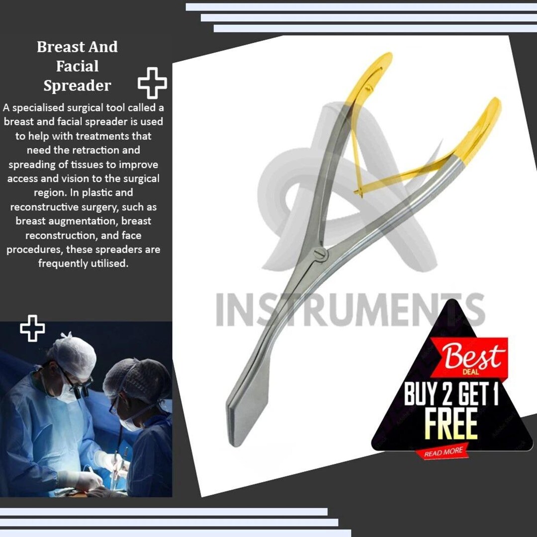 Diamond-shaped Breast & Facial Spreader 30cm | Surgical Retractor ...