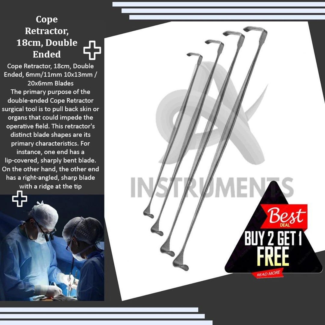 Cope Style Retractor | 18cm | Stainless Steel | Double Ended Surgical ...