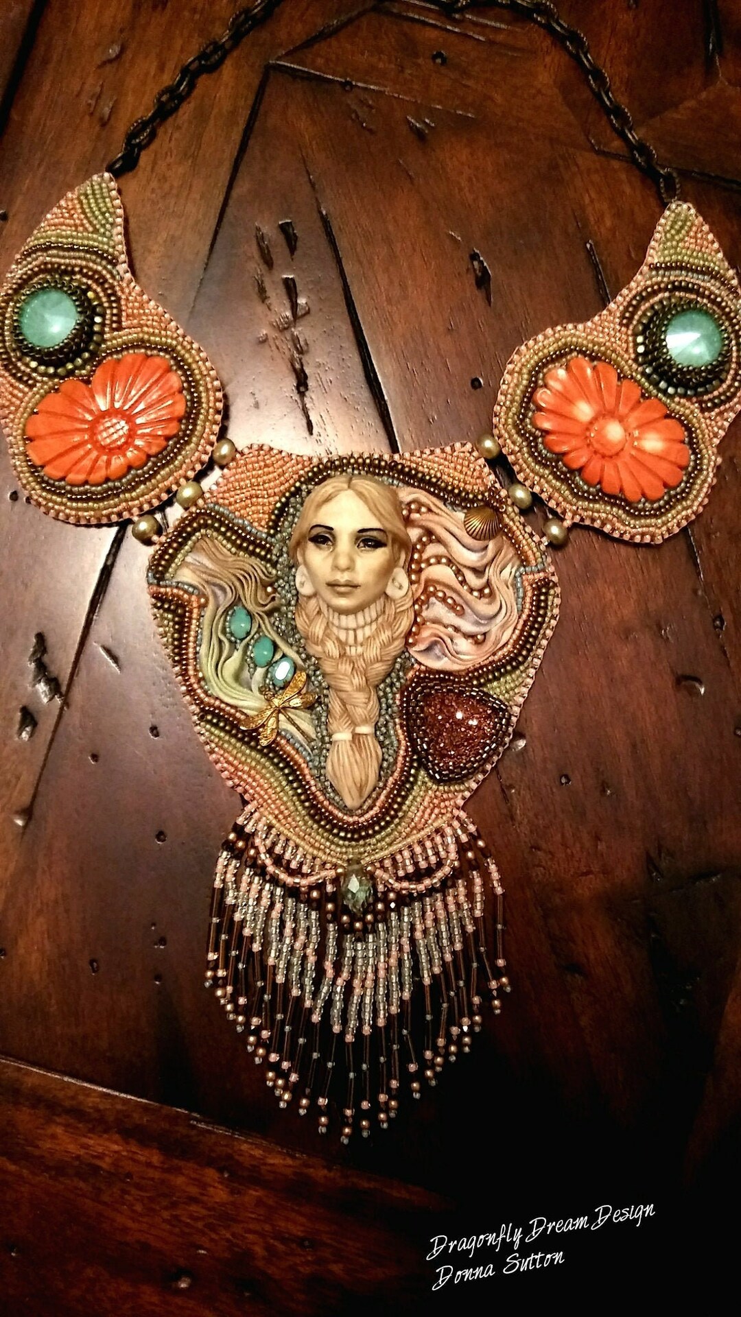 Bead Embroidered Bead Work Exclusive Laura Mears Indian Princess OOAK ...
