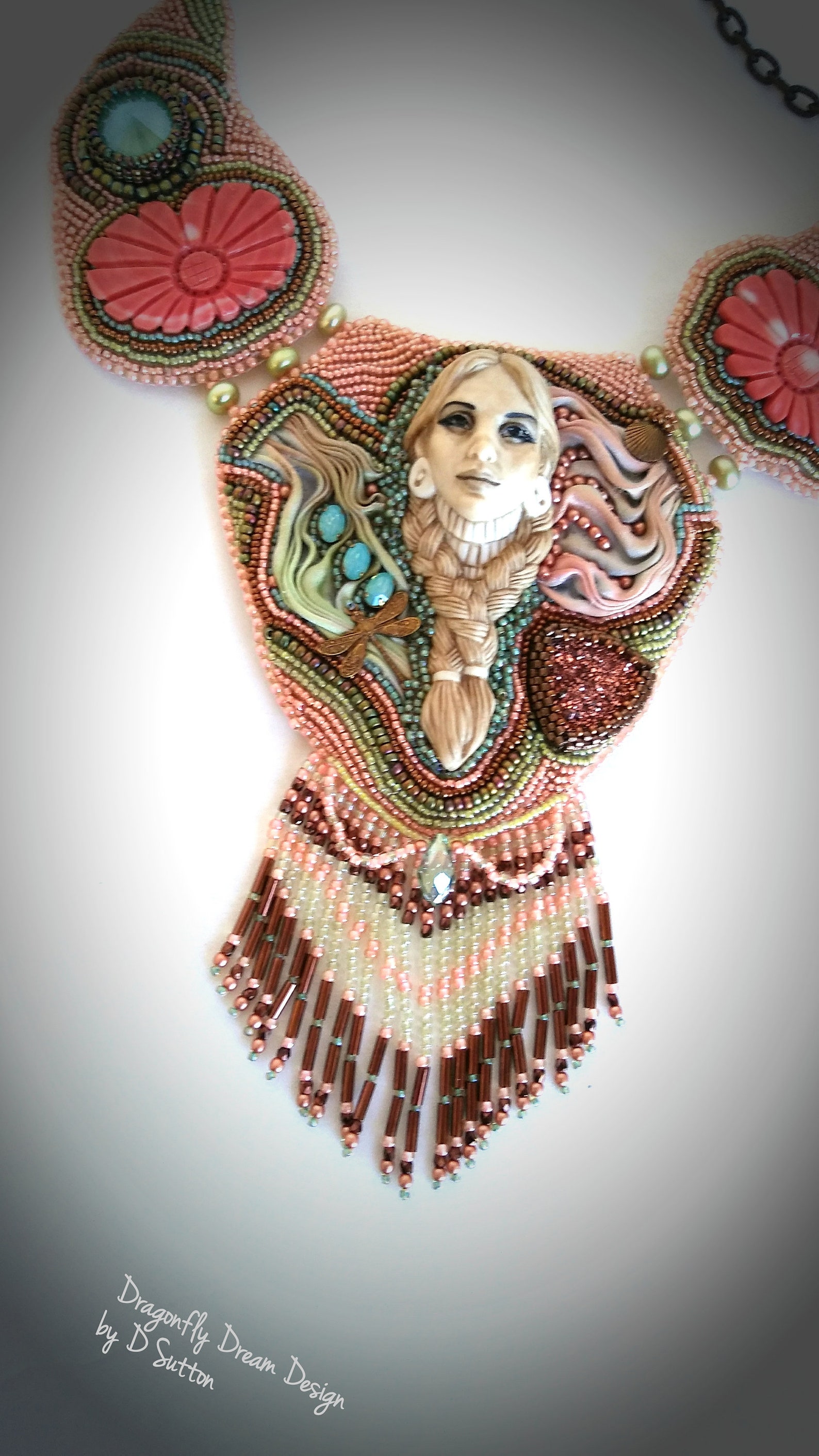 Bead Embroidered Bead Work Exclusive Laura Mears Indian - Etsy