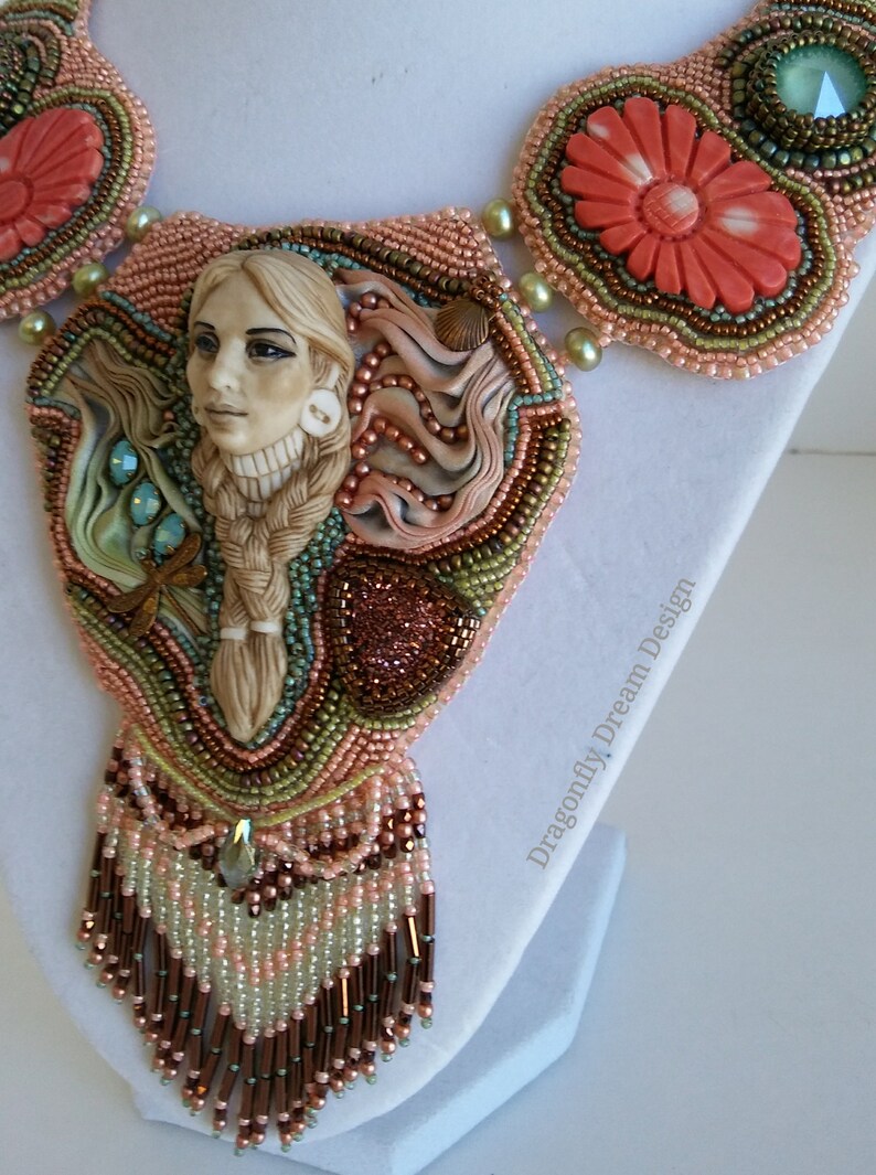 Bead Embroidered Bead Work Exclusive Laura Mears Indian Princess OOAK ...