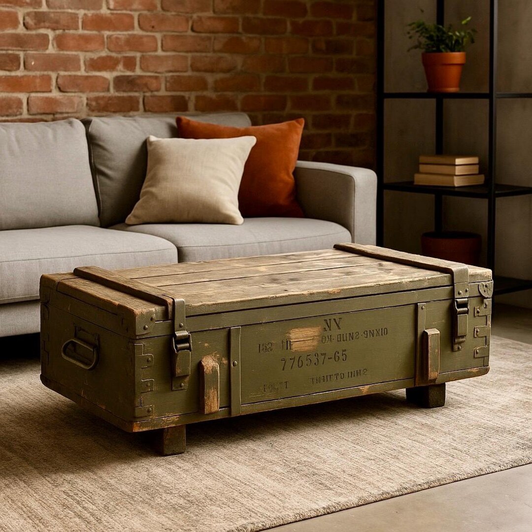 Authentic Military Ammo Crate – Czech Wooden Box With Compartments ...