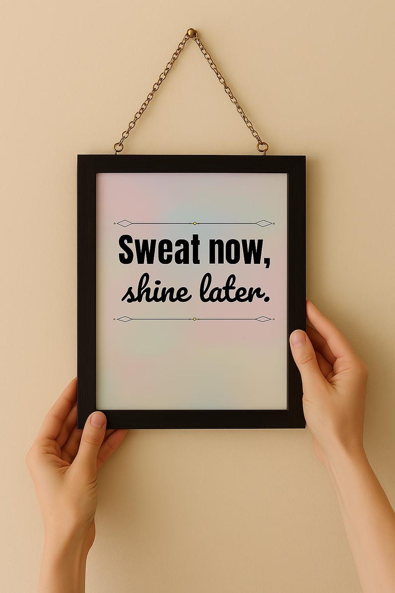 Motivational Running Posters - Printable Wall Art for Gym & Home - Etsy