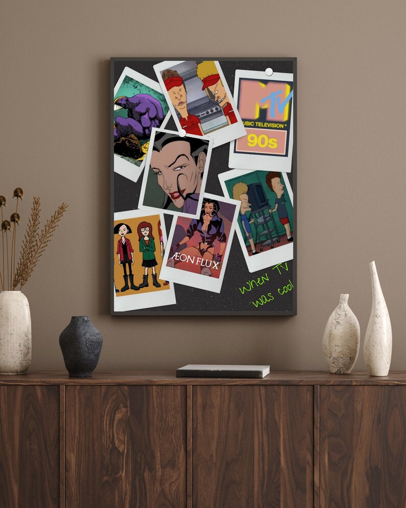 90s MTV Cartoons Collage: Retro Animation Art Print (digital Download ...