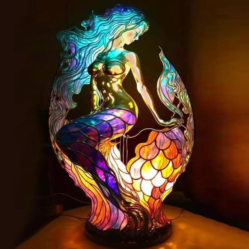 Mermaid Lamp - Etsy