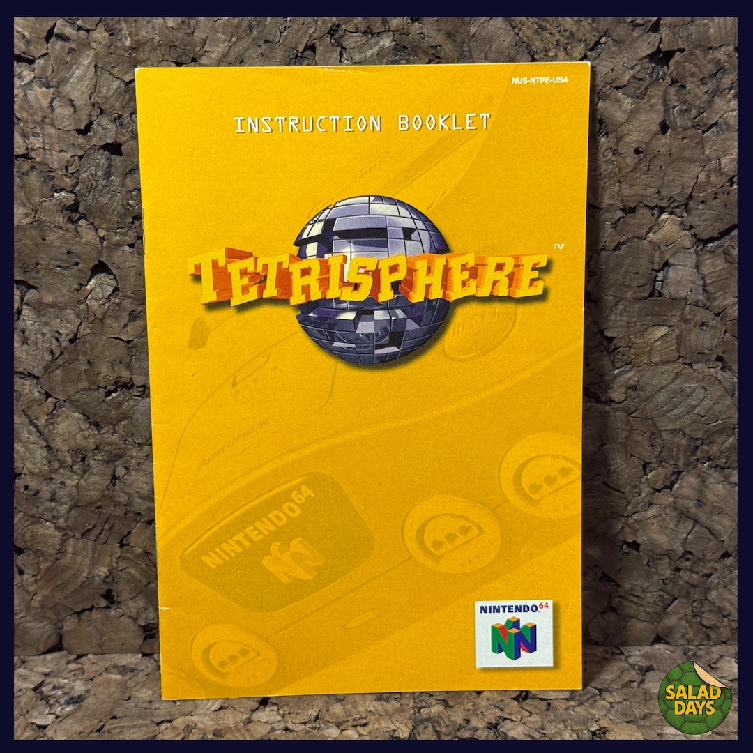 Tetrisphere -nintendo 64- Manual - Etsy