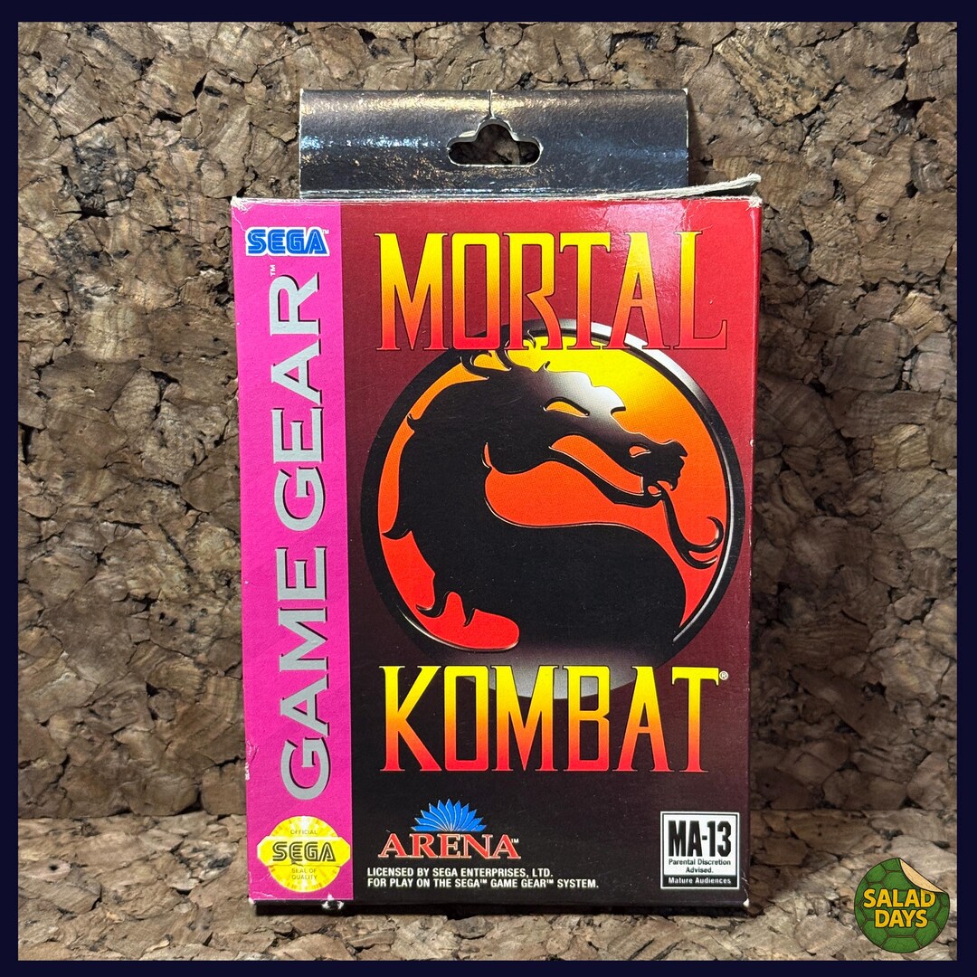 Mortal Kombat -box & Manual Only- Sega Game Gear - Etsy