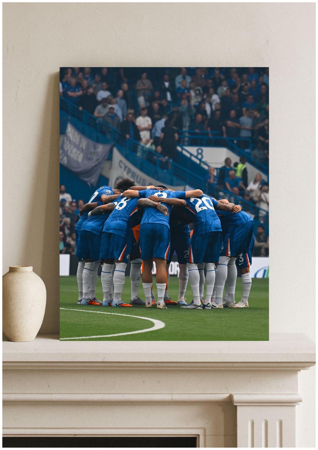 Chelsea FC Team Huddle Poster – Stamford Bridge Football Wall Art ...