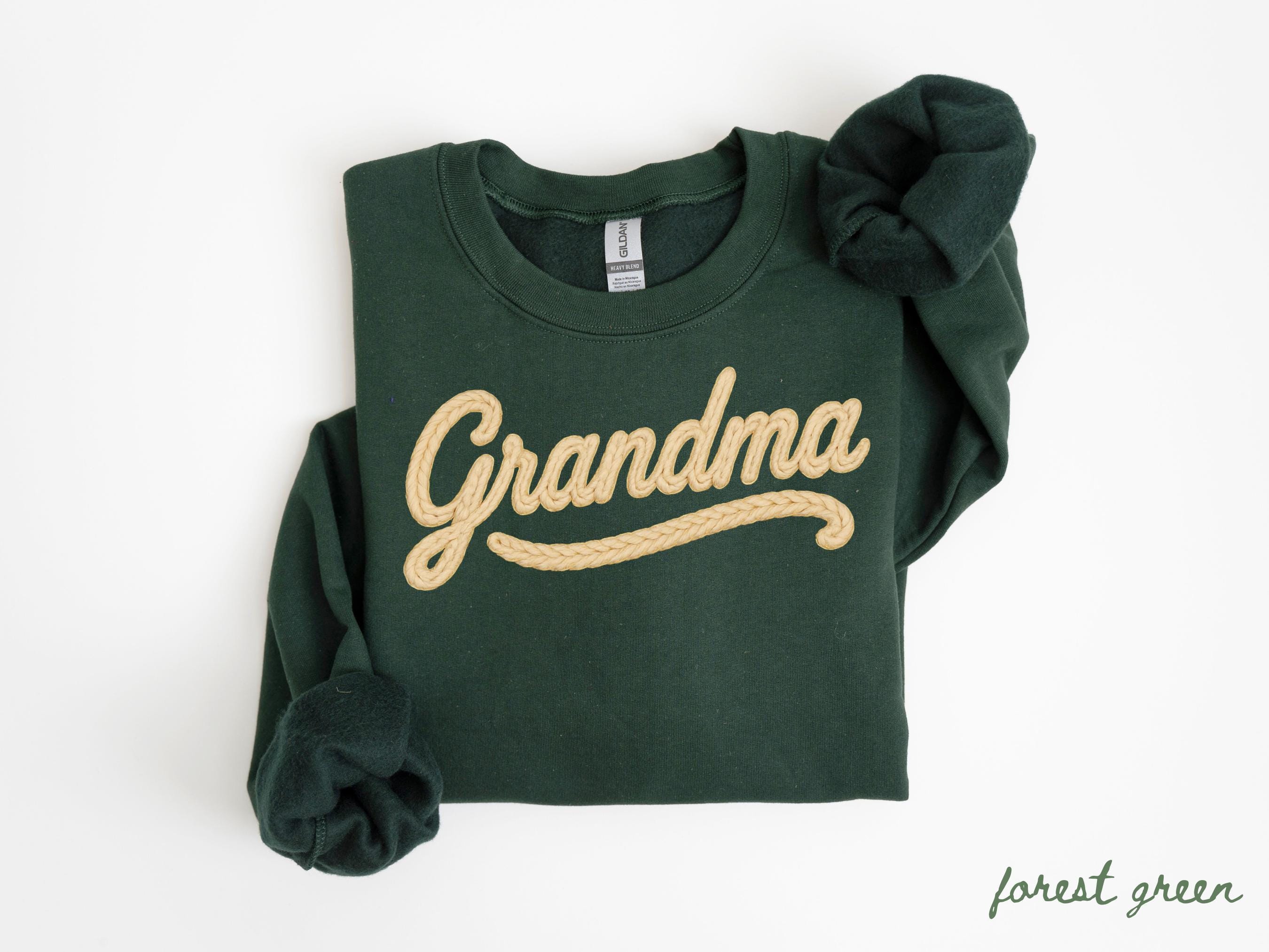 Preppy Grandma Faux Yarn PNG, Simple Granny PNG, Christmas Knit PNG ...