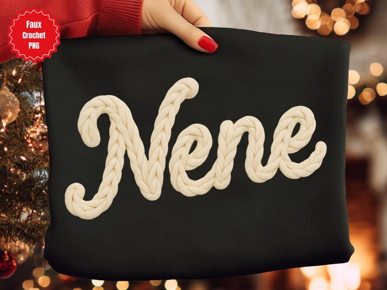 Preppy Nene Faux Yarn, Simple Mama PNG, Preppy Christmas PNG ...