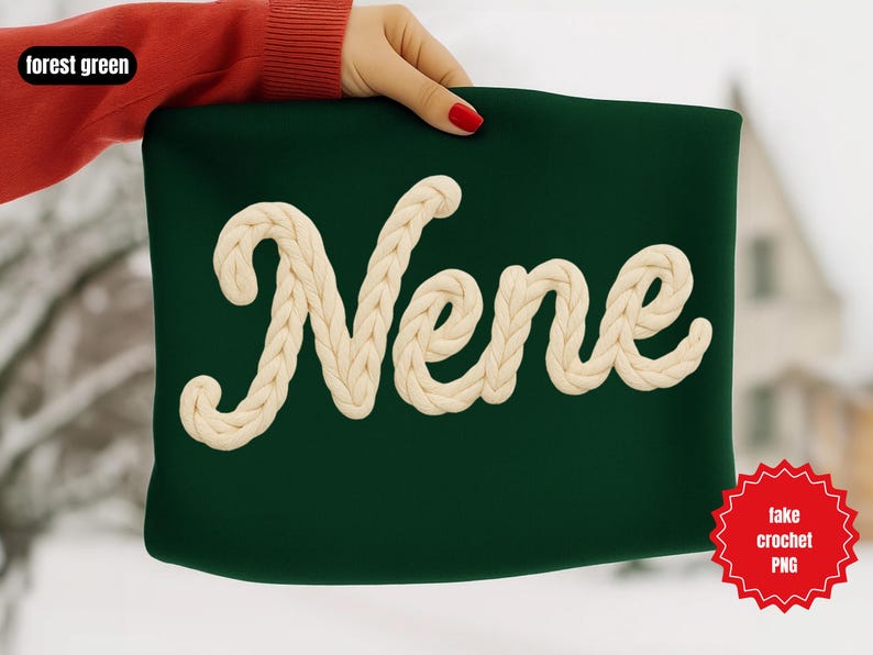 Preppy Nene Faux Yarn, Simple Mama PNG, Preppy Christmas PNG ...