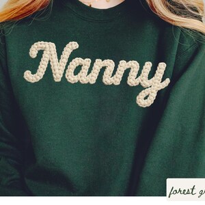 Preppy Nanny Faux Chunky Yarn PNG, Simple Nanny Png, Preppy ...