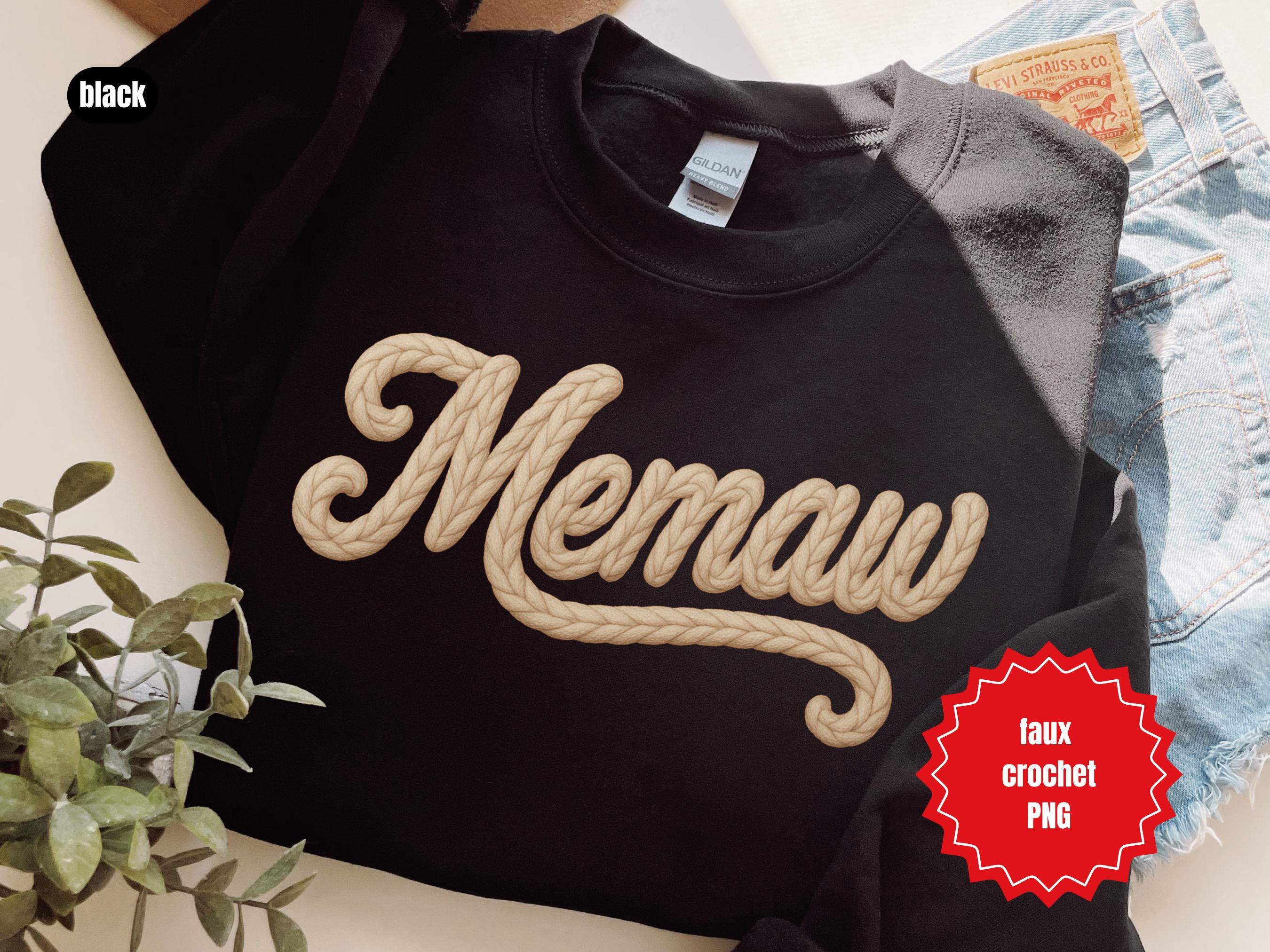 Preppy Memaw Faux Yarn PNG, Simple Grandma PNG, Preppy Christmas PNG ...