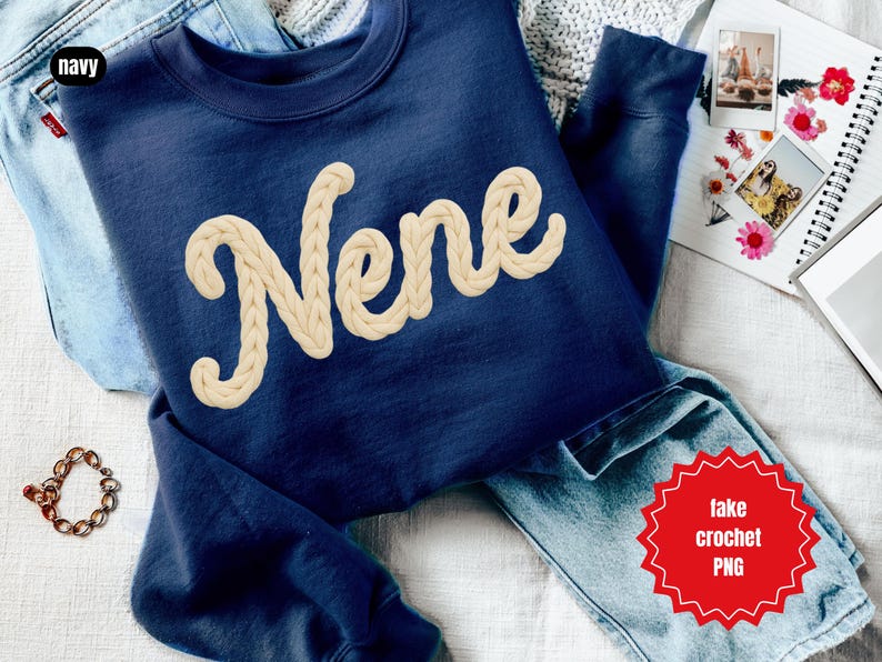 Preppy Nene Faux Yarn, Simple Mama PNG, Preppy Christmas PNG ...
