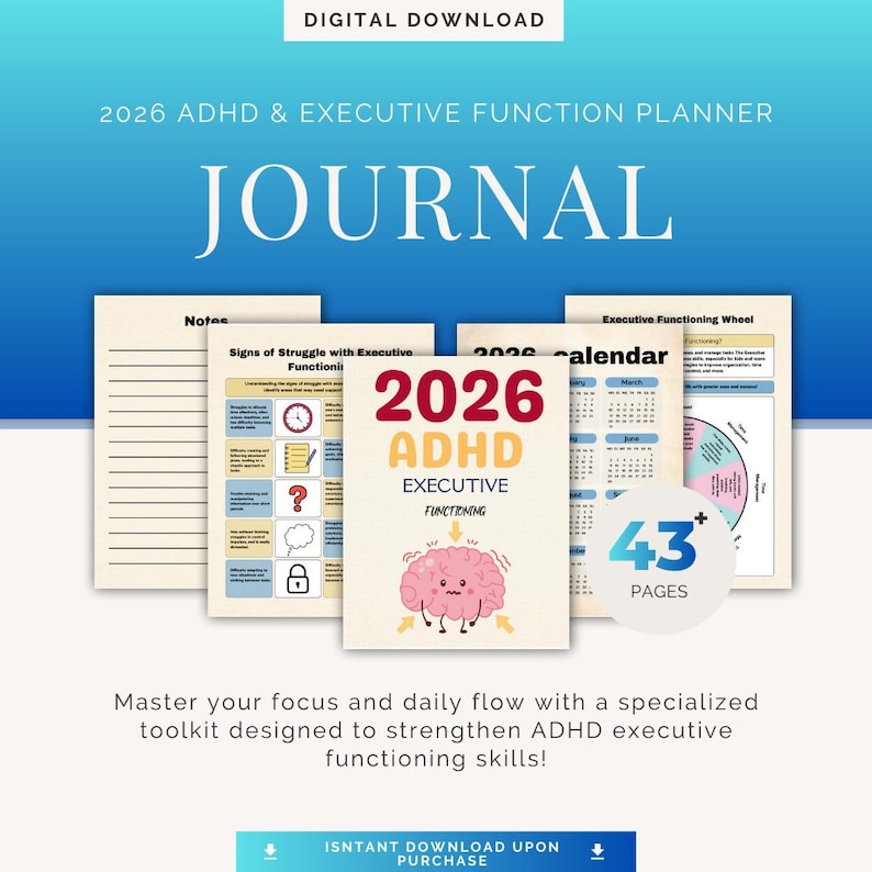 Agenda 2026 TDAH : programme de nettoyage numérique et imprimable ...