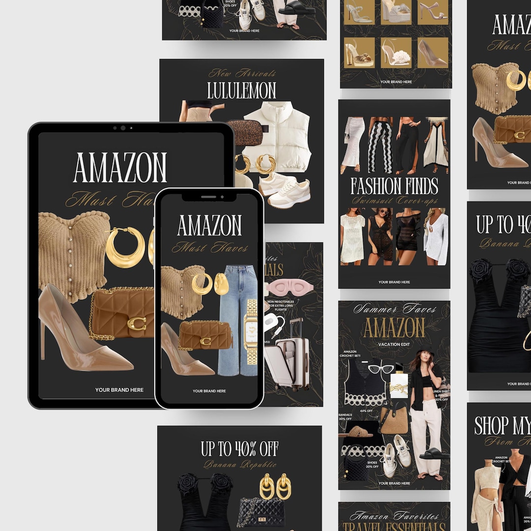 20 Editable Canva LTK Instagram Stories Template Bundle, LTK Fashion ...