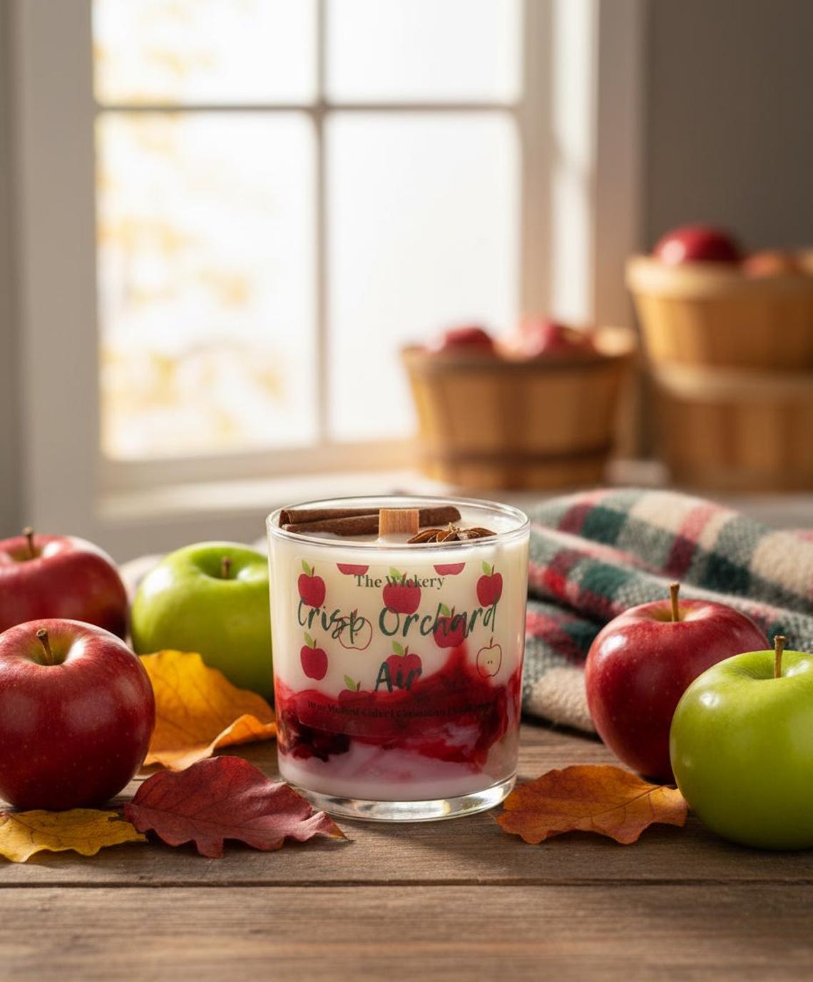 Apple Orchard Candle: Crisp Fall Scent, Soy-coconut Wax, 10 Oz - Etsy