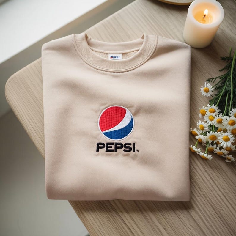 Embroidered Pepsi Addiction Shirt, Pepsi Cola Logo Sweatshirt, Gift for ...