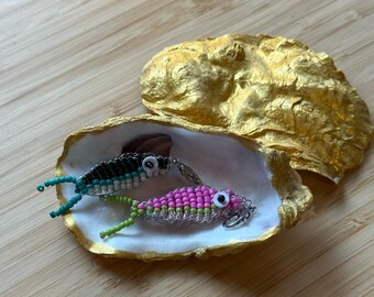 Beaded Fish Keychain | Colorful Fish | Beadwork - Etsy