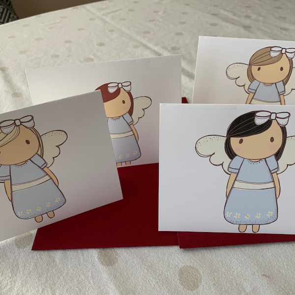 Angel Notecards - Etsy