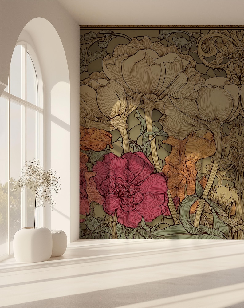 Art Nouveau Peel And Stick Wallpaper