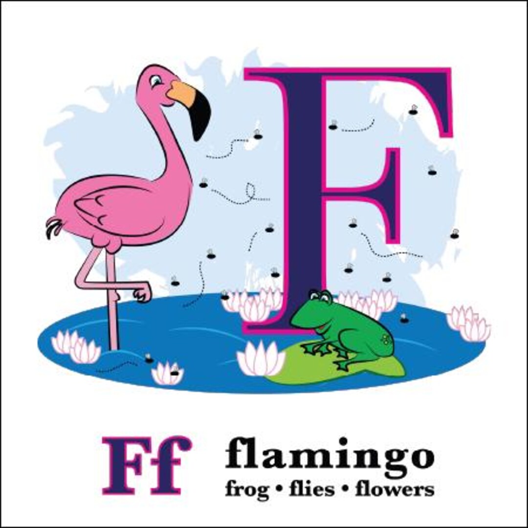 Letter F Print: Educational Alphabet Art (digital Download) - Etsy