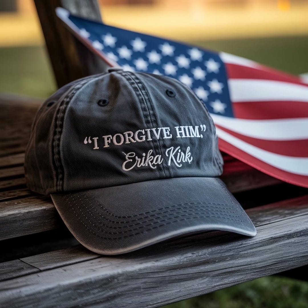 Embroidered I Forgive Him Cap, Erika Kirk Quote Cap, Christian ...