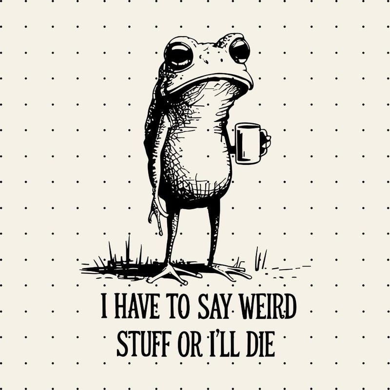 Frog Weird Stuff - Etsy