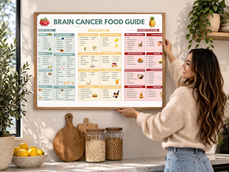 Brain Cancer Diet Food Guide, Foods to Eat and Avoid With Brain Cancer ...