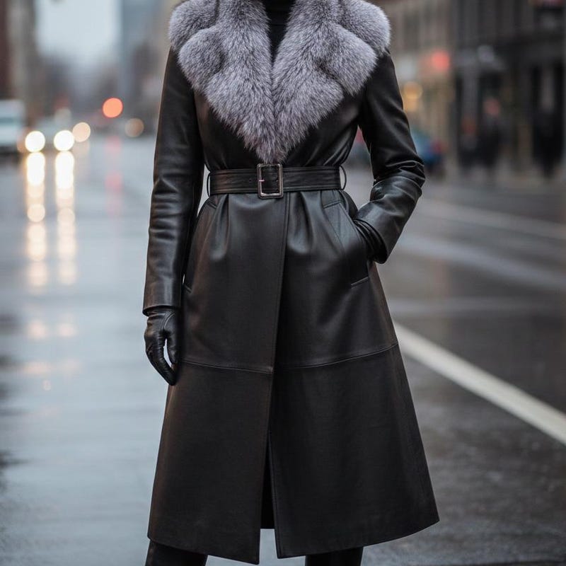 Mink Fur Coat Silver - Etsy UK