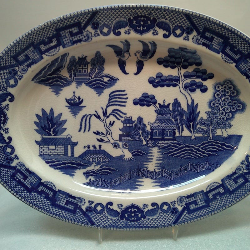 Antique Japanese Platters - Etsy