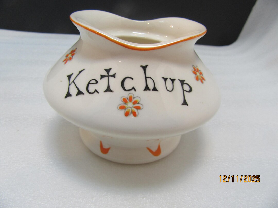 PRICE DROP! Vintage Holt Howard Ketchup Pixie-ware Condiment Jar; Circa ...