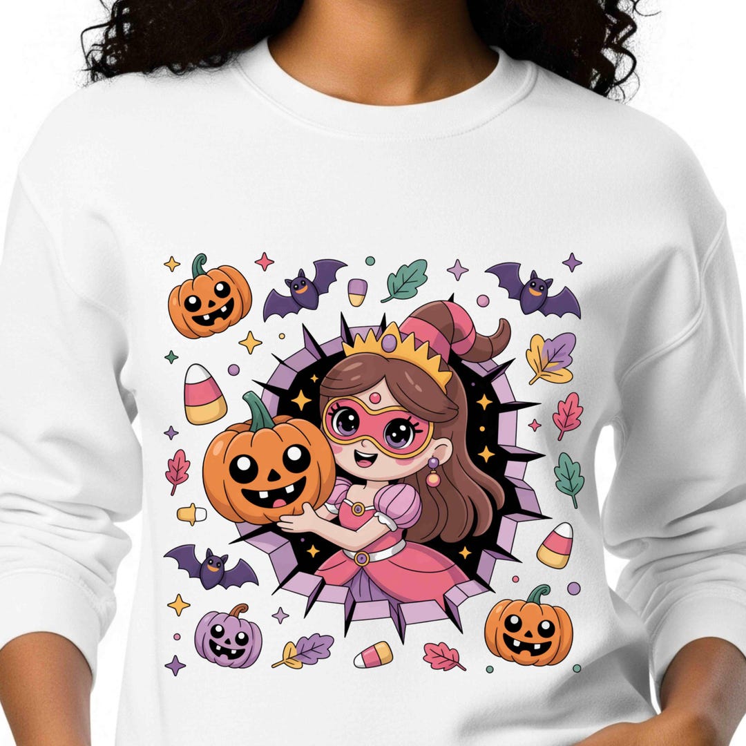 Kawaii Halloween Princess PNG | Cute Pastel Spooky Princess Sticker ...