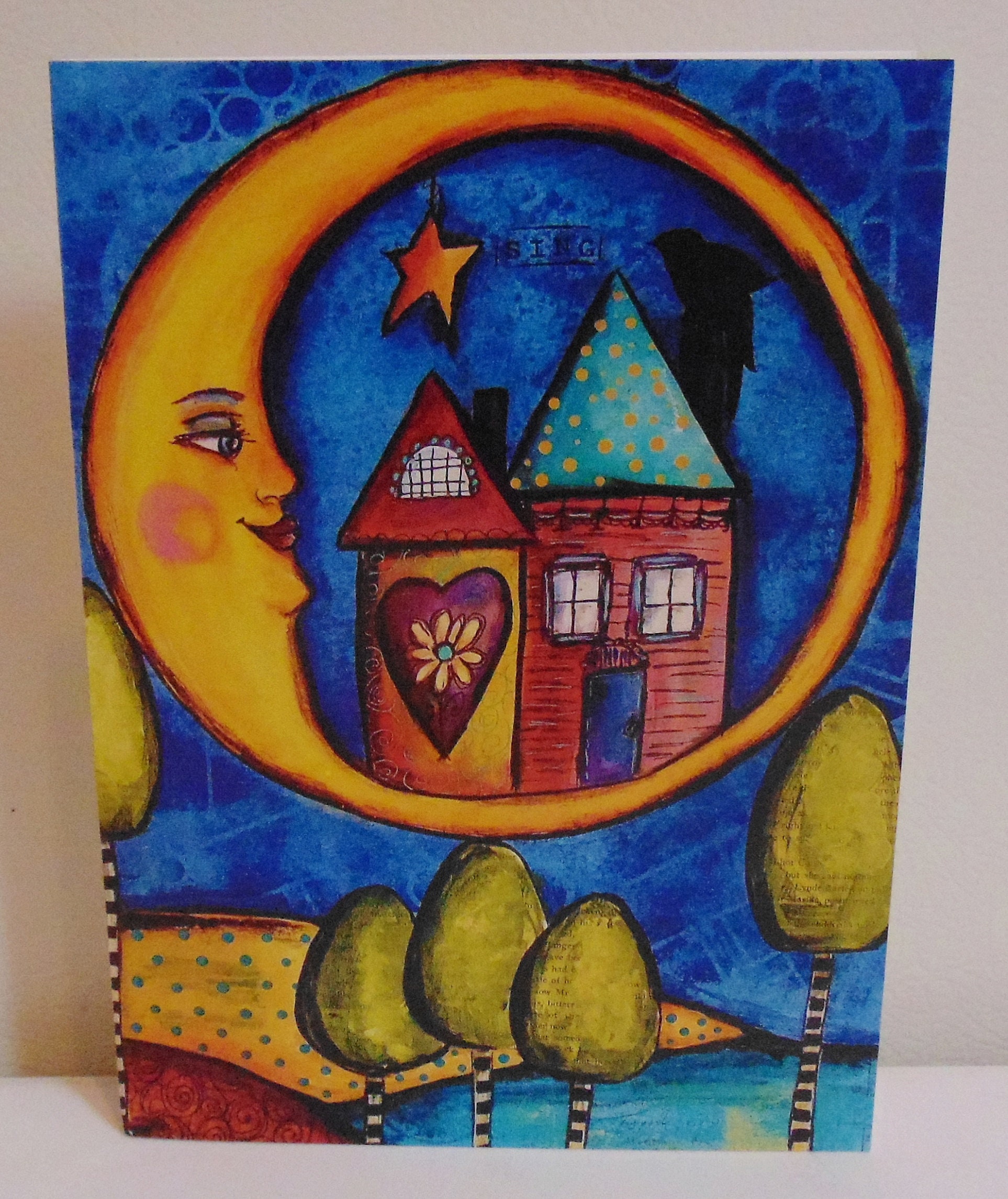 Greeting Cardoriginal Art Print - Etsy