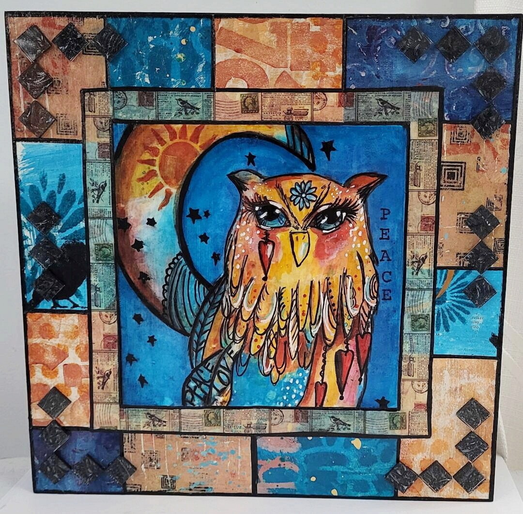 Original Mixed Media Art Collage--art Print--original Art--painted ...