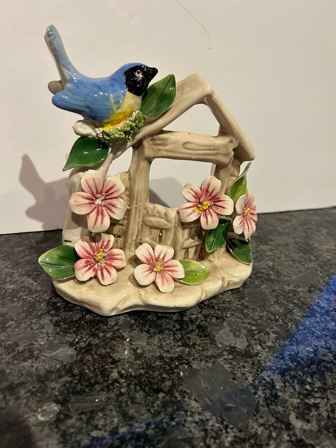 Vintage Nuova Capodimonte Blue Bird Italian Porcelain Statuette ...