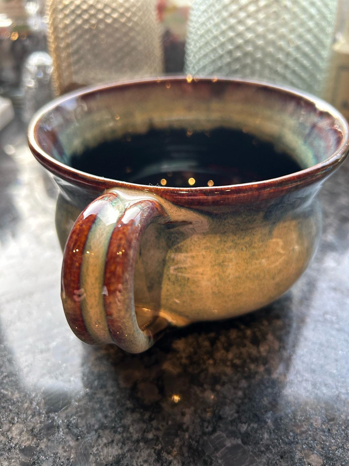 Ceramic Porcelain Handmade Pottery Crock Latte Mug - Etsy