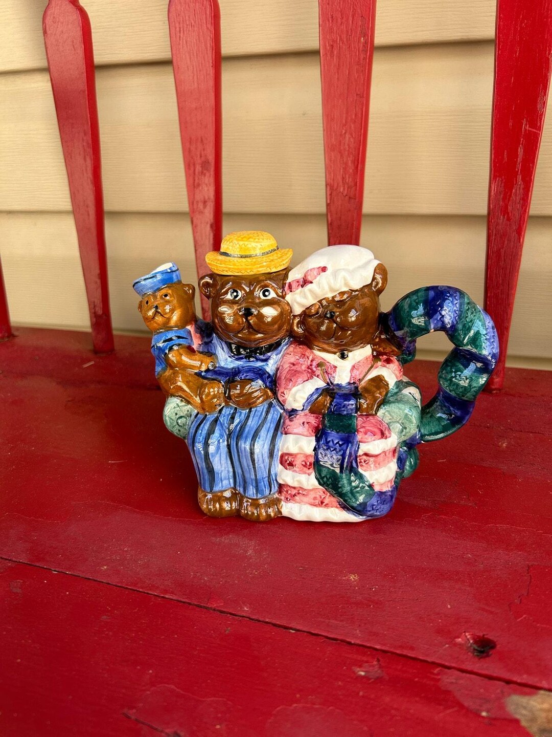 Vintage Three Bears Teapot | Country Bear Family | Express Productions ...