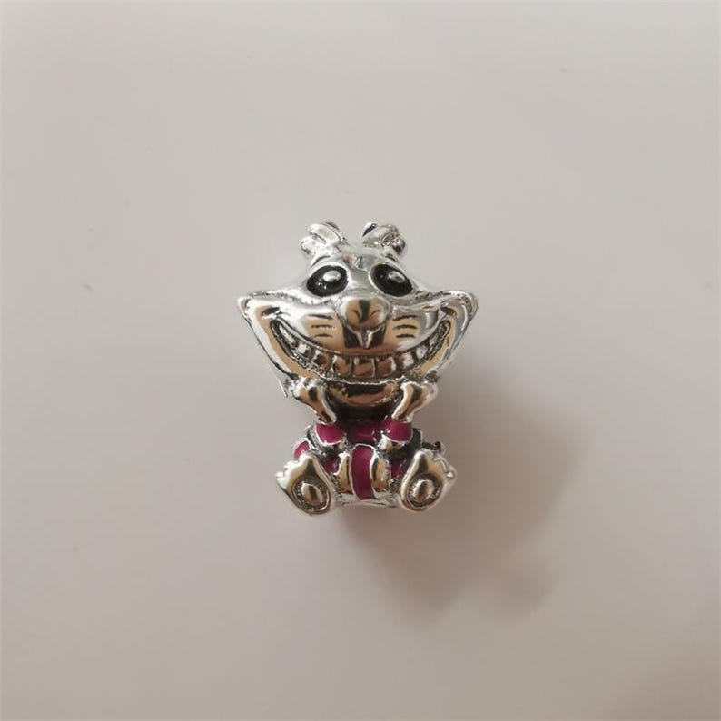 Pandora Silver Charm Alice in Wonderland Cheshire Cat Style - Etsy
