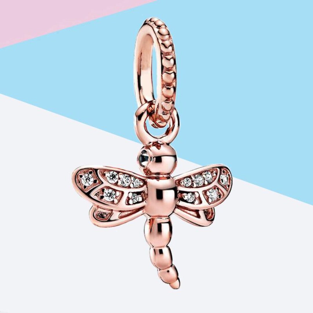 Pandora Sterling Silver 925 Sparkling Dragonfly Dangle Pendant Charm - Etsy