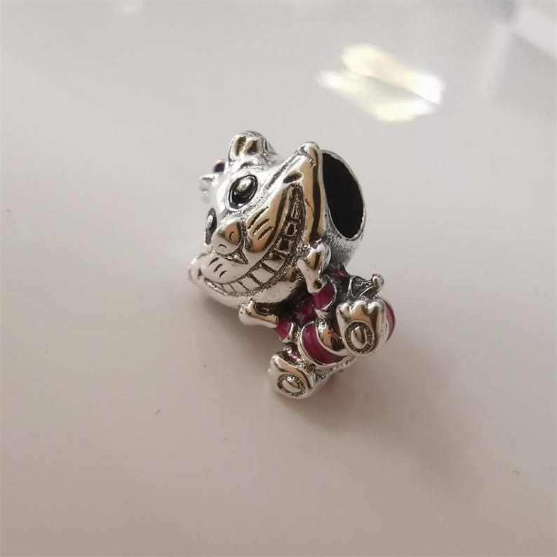 Pandora Silver Charm Alice in Wonderland Cheshire Cat Style - Etsy